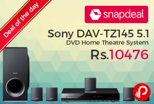Sony DAV-TZ145 5.1 DVD Home Theatre System 13% off at Rs.10476
