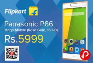 Panasonic P66 Mega Mobile (Rose Gold, 16 GB) at Rs.5999