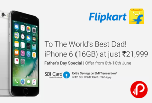 Apple iPhone 6 16 GB Space Grey at Rs.21999 Only - Flipkart